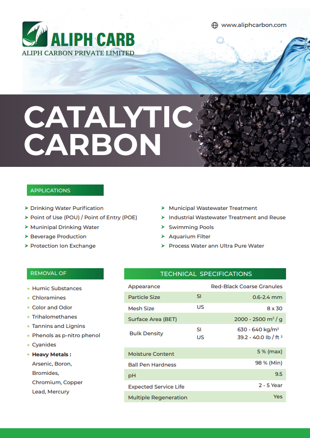Aliph Activated Carbon - leading manufacturer and exporter of high ...