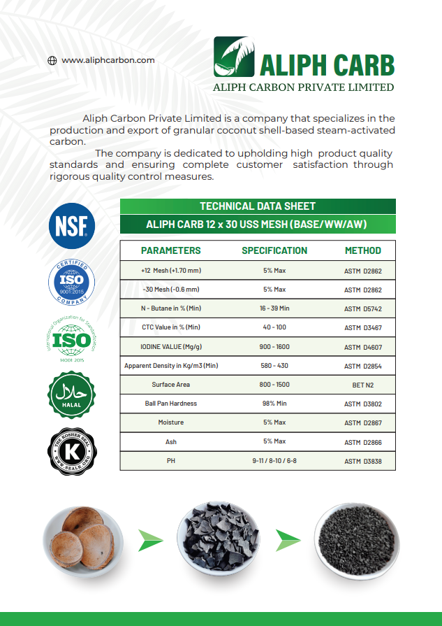 Aliph Activated Carbon - leading manufacturer and exporter of high ...
