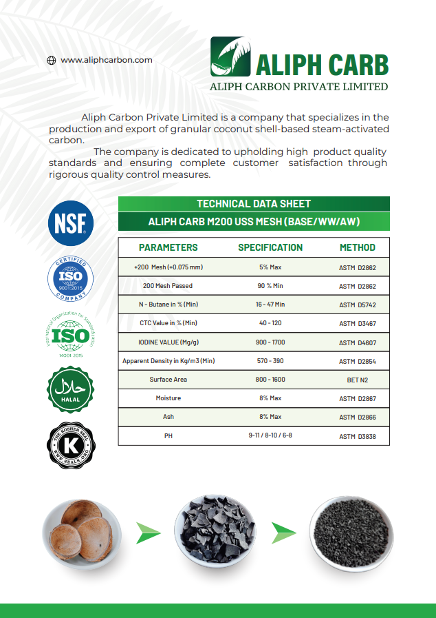 Aliph Activated Carbon - leading manufacturer and exporter of high ...